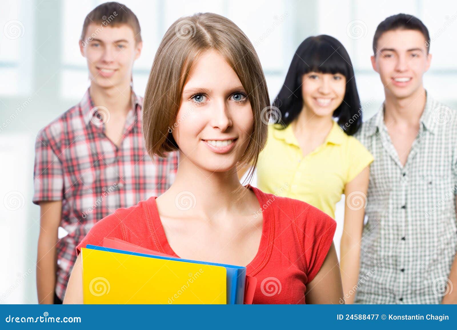 Happy students stock image. Image of happy, learn, education - 24588477