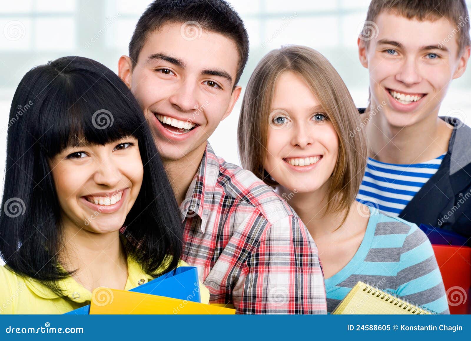 Happy students stock image. Image of friends, fresh, lifestyle - 24588605