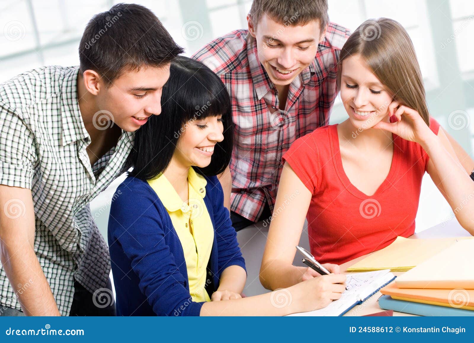Happy students stock photo. Image of diverse, kids, lifestyle - 24588612
