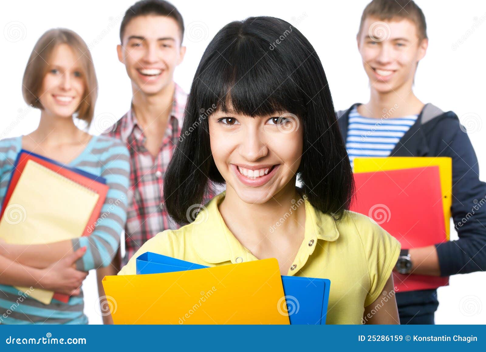 Happy students stock image. Image of looking, female - 25286159