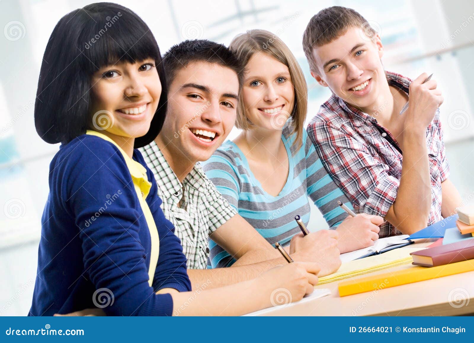 Happy students stock image. Image of female, person, lifestyle - 26664021