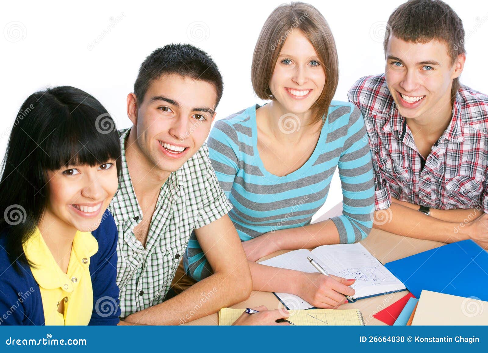 Happy students stock photo. Image of diverse, environment - 26664030