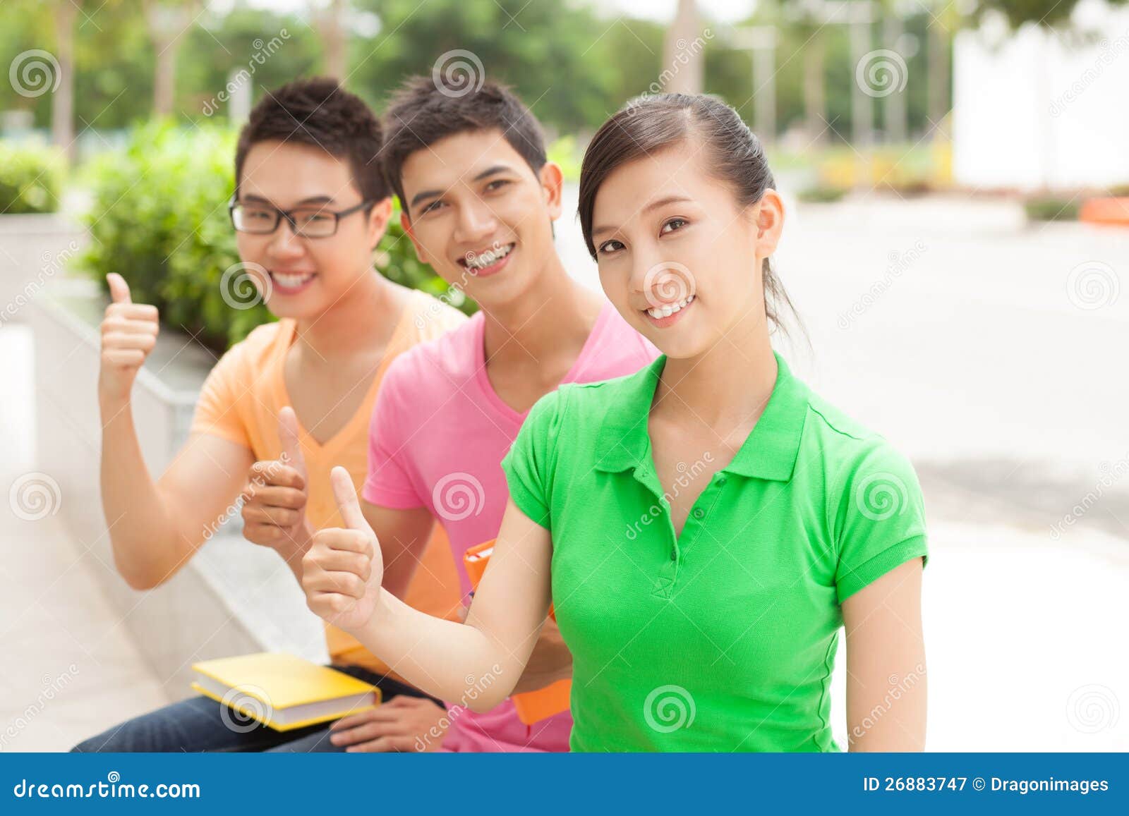 Happy students stock image. Image of looking, female - 26883747