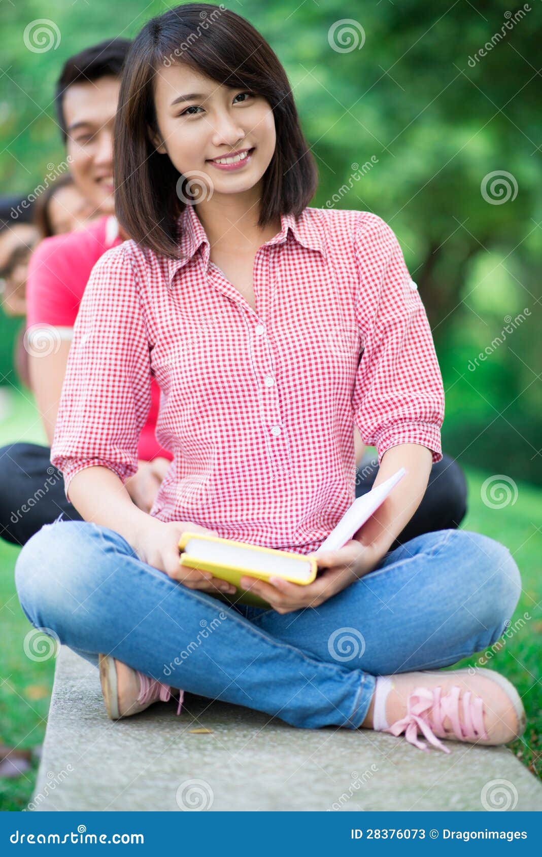 Happy students stock image. Image of people, campus, expression - 28376073