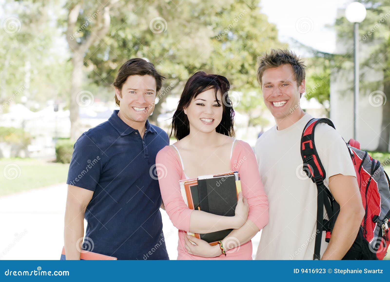 Happy students stock image. Image of diverse, college - 9416923