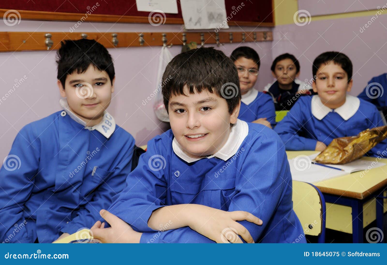 Happy Students in the Classroom Editorial Image - Image of horizontal ...