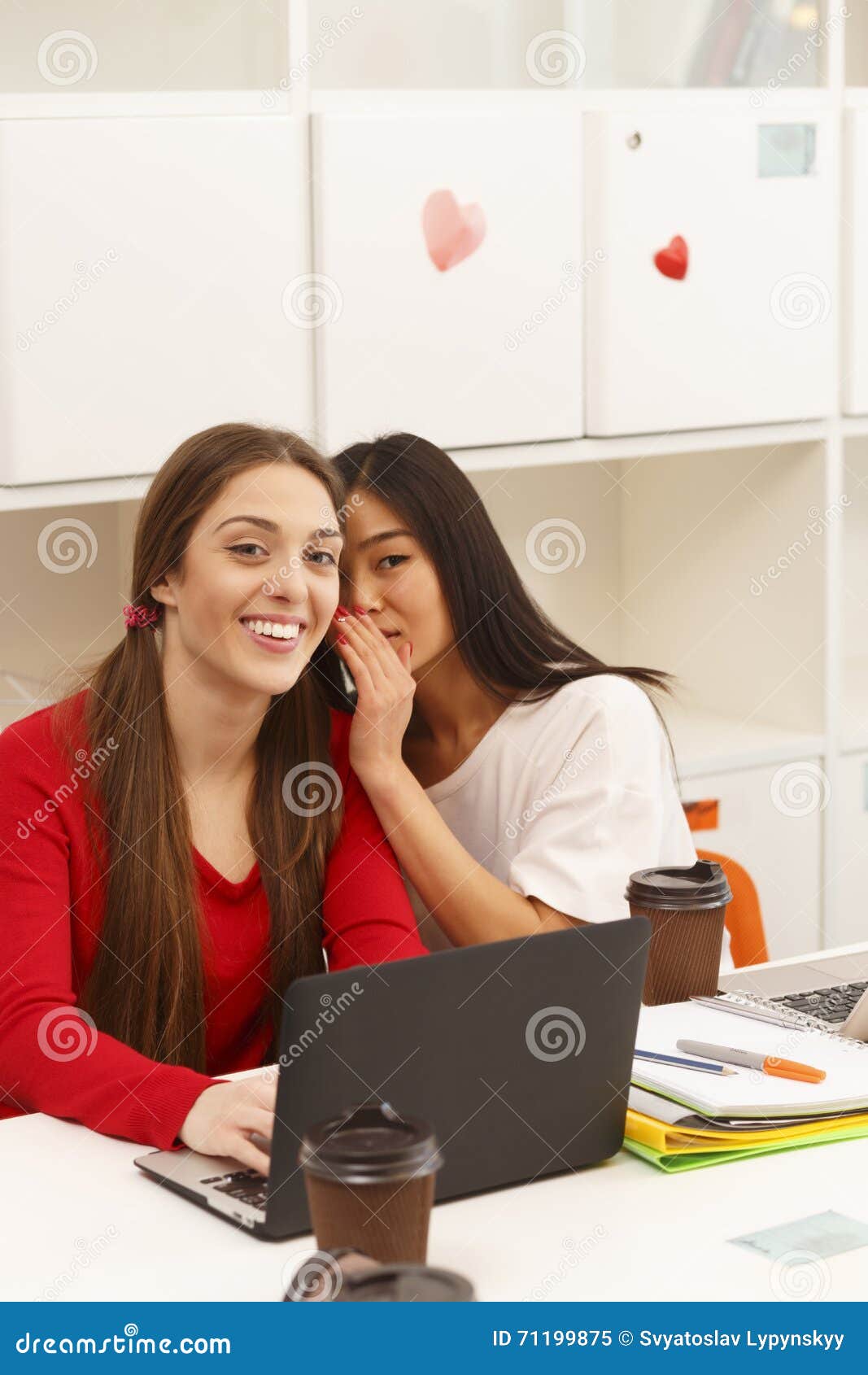 Happy Students Communicating Stock Image - Image of concept, internet ...