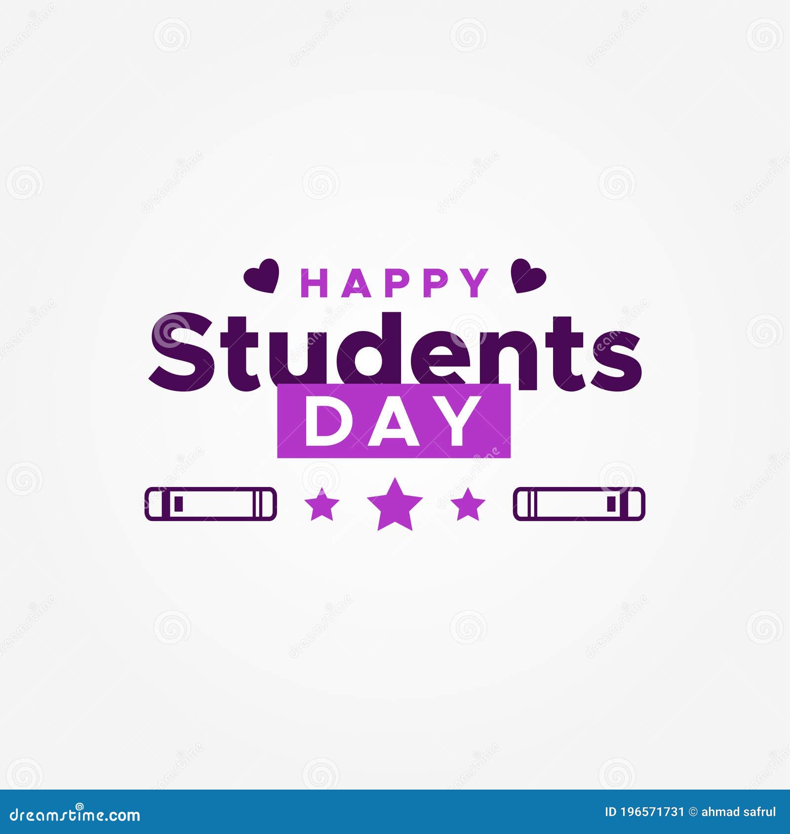 Happy Students Day Vector Design Illustration Stock Vector ...