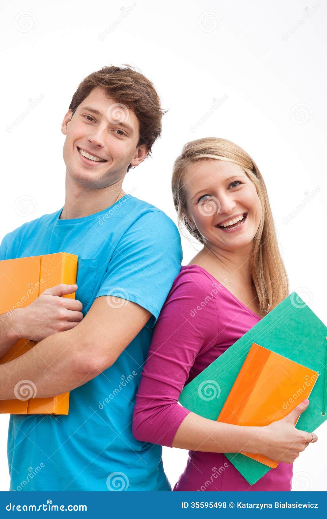 Happy students stock photo. Image of portrait, college - 35595498
