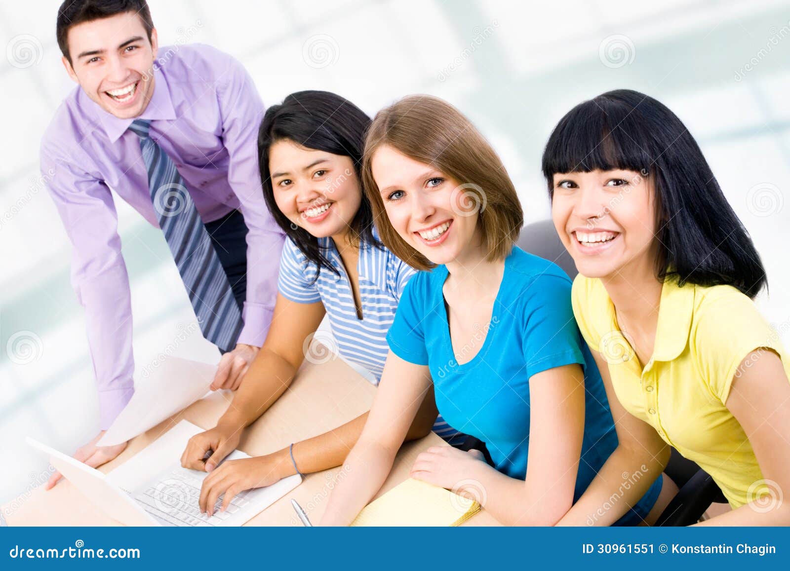 Happy students stock image. Image of lecture, learning - 30961551