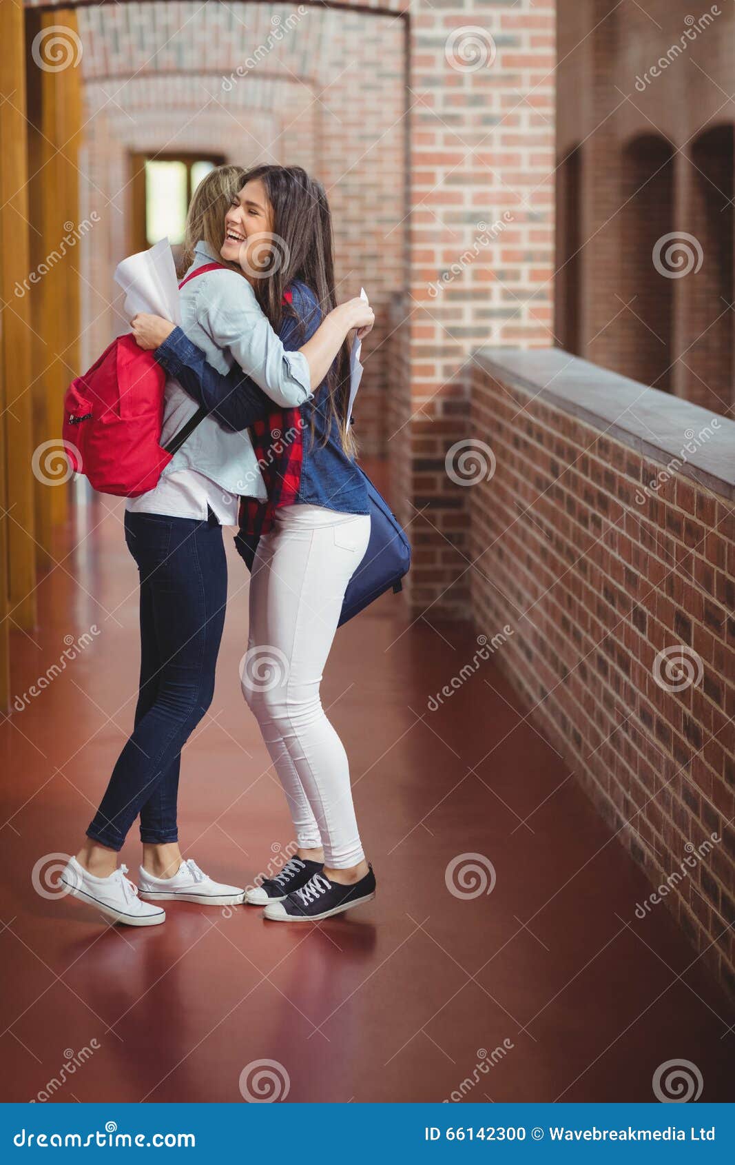 Happy Students Hugging after Receiving Results Stock Photo - Image of ...