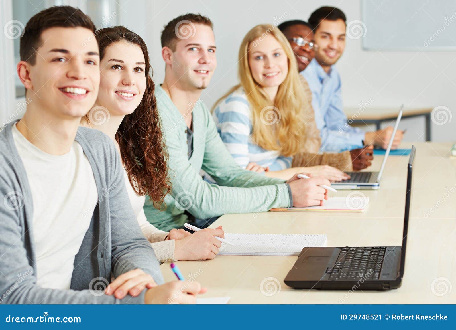 Students in Seminar of University Stock Image - Image of happy, academy ...