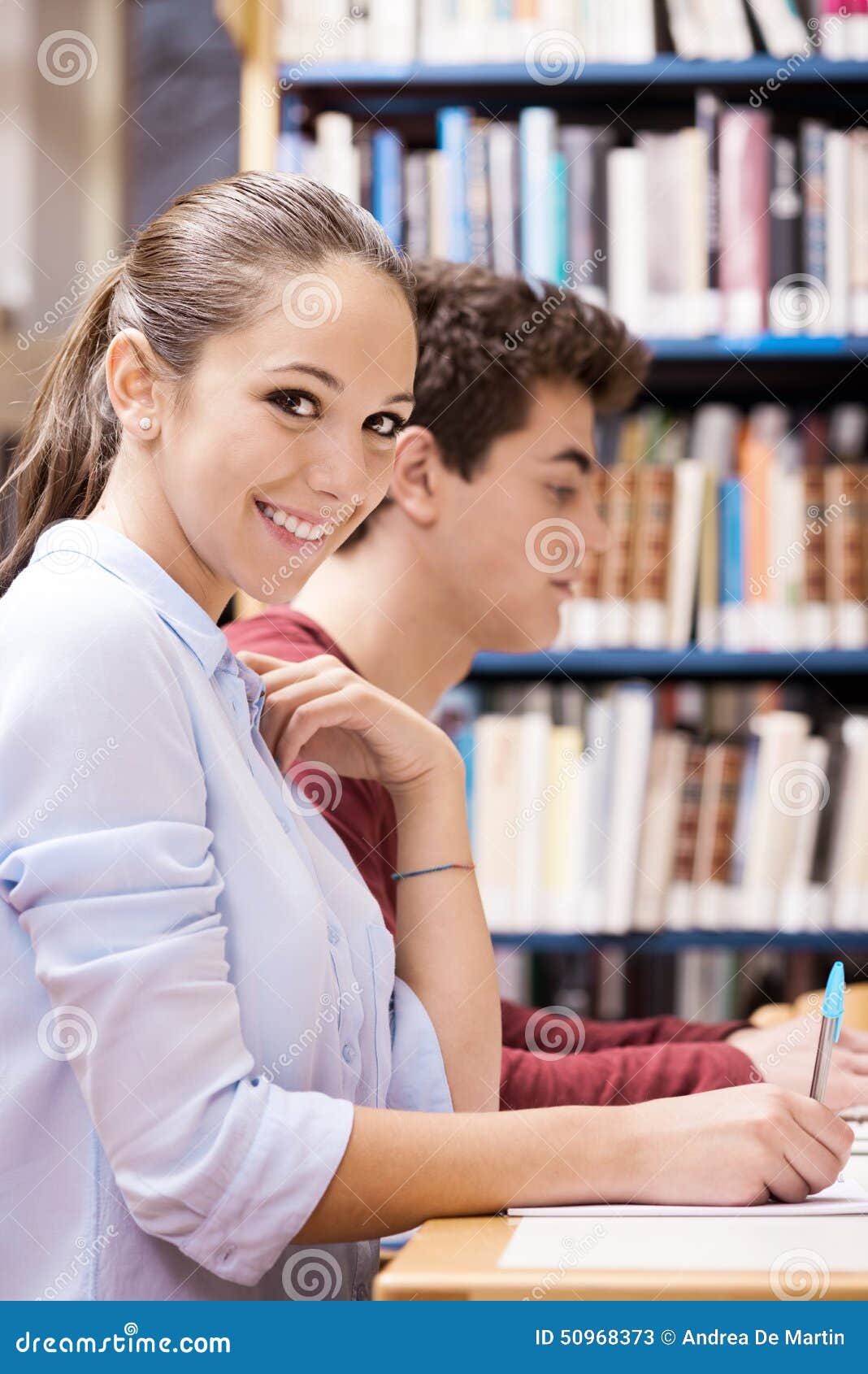 Happy Students Studing Together Stock Image - Image of happiness ...