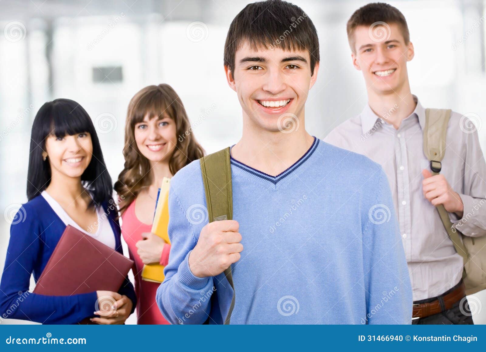 Happy students stock photo. Image of beautiful, smile - 31466940