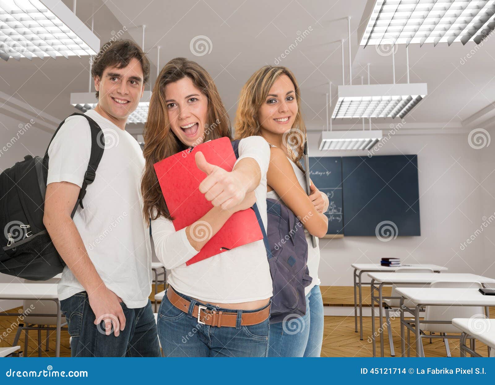 Happy students stock photo. Image of class, student, happy - 45121714
