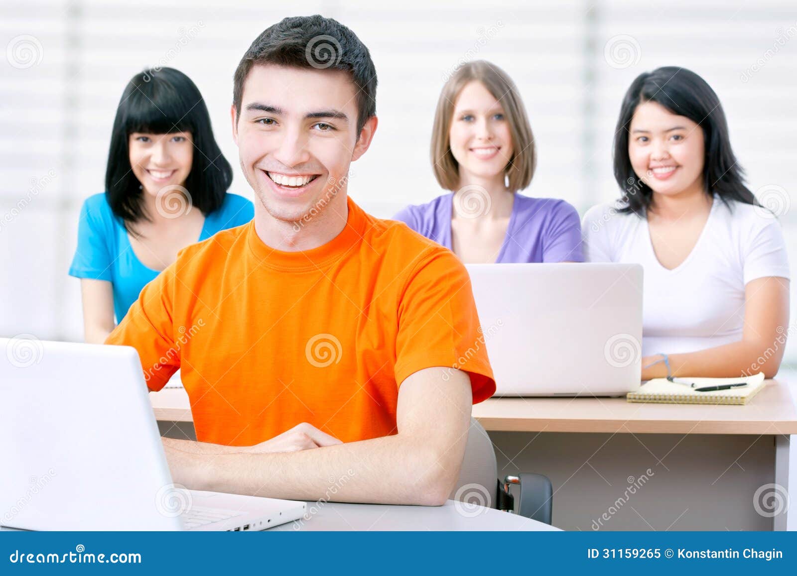 Happy students stock image. Image of education, highschool - 31159265