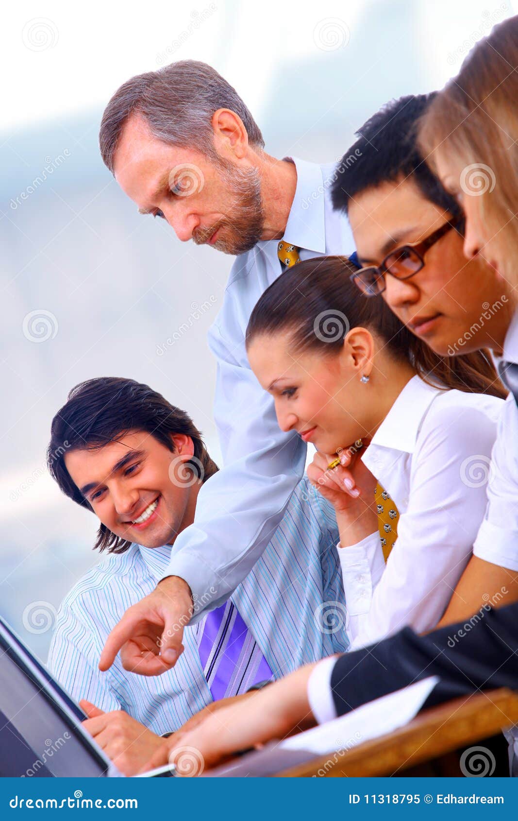 Happy Successful Business People Stock Image - Image of presentation ...
