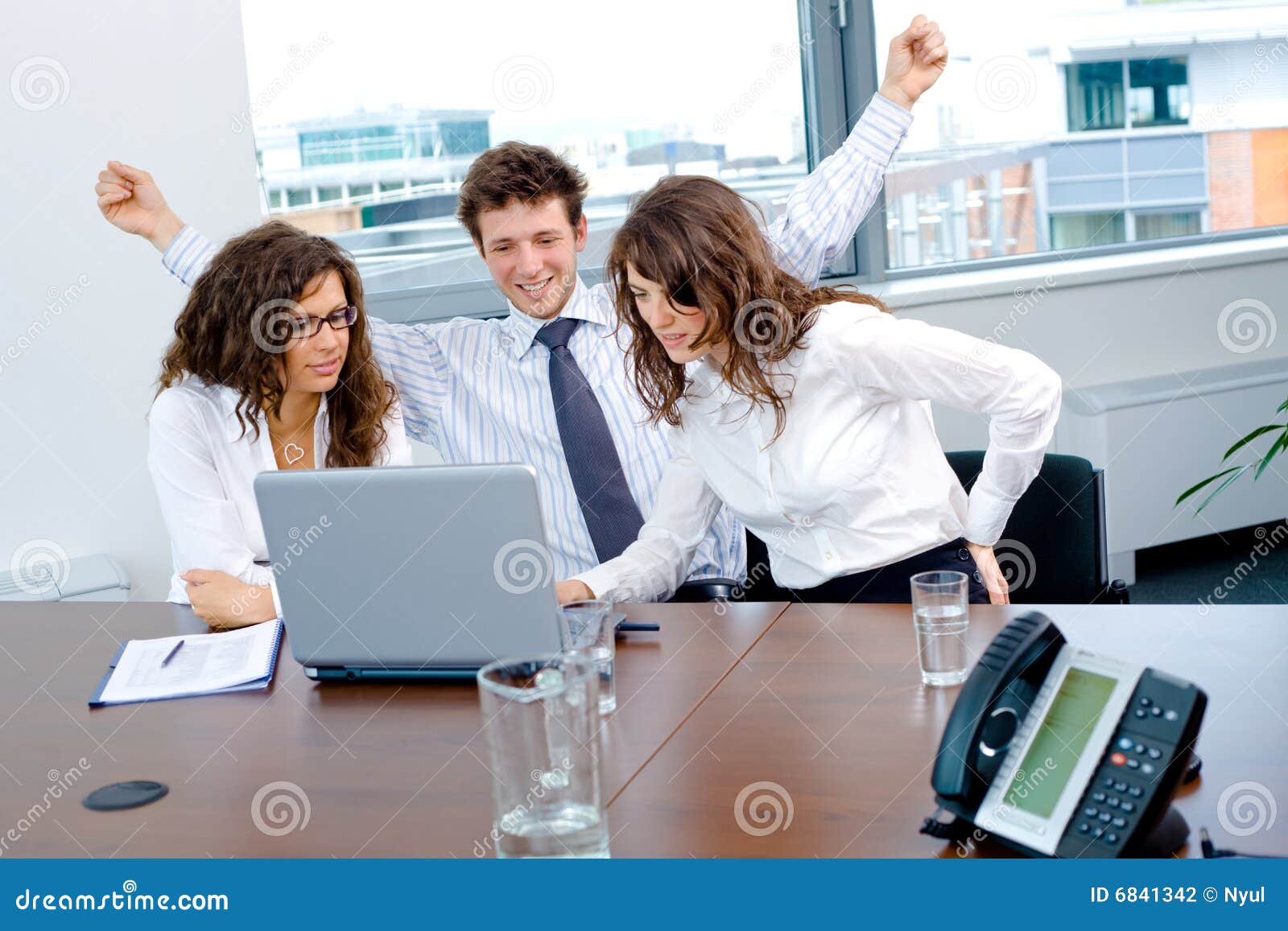 Happy Successful Business Team Stock Photo - Image of attractive ...