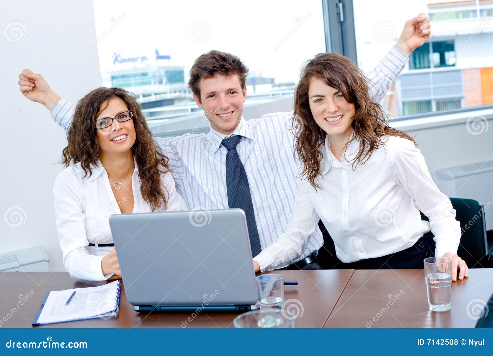 Happy Successful Business Team Stock Photo - Image of boardroom ...