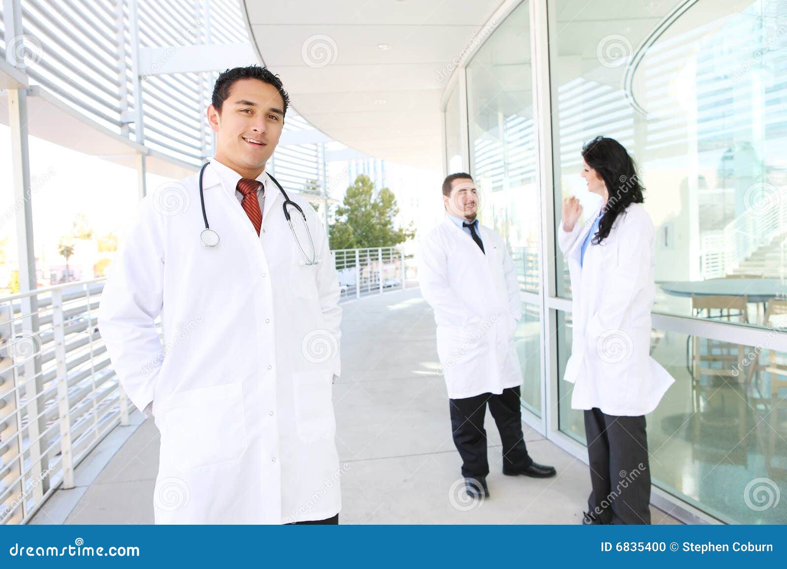 Happy Successful Doctor stock photo. Image of help, assistant - 6835400