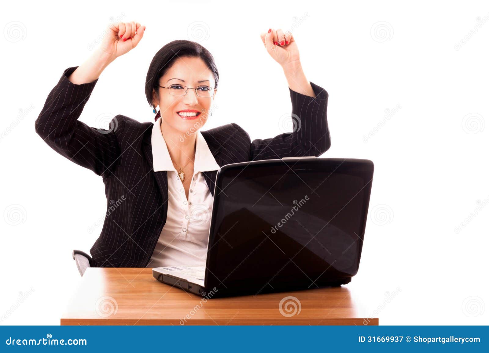 Happy Successful Lady Manager Stock Image - Image of elegant, goal ...