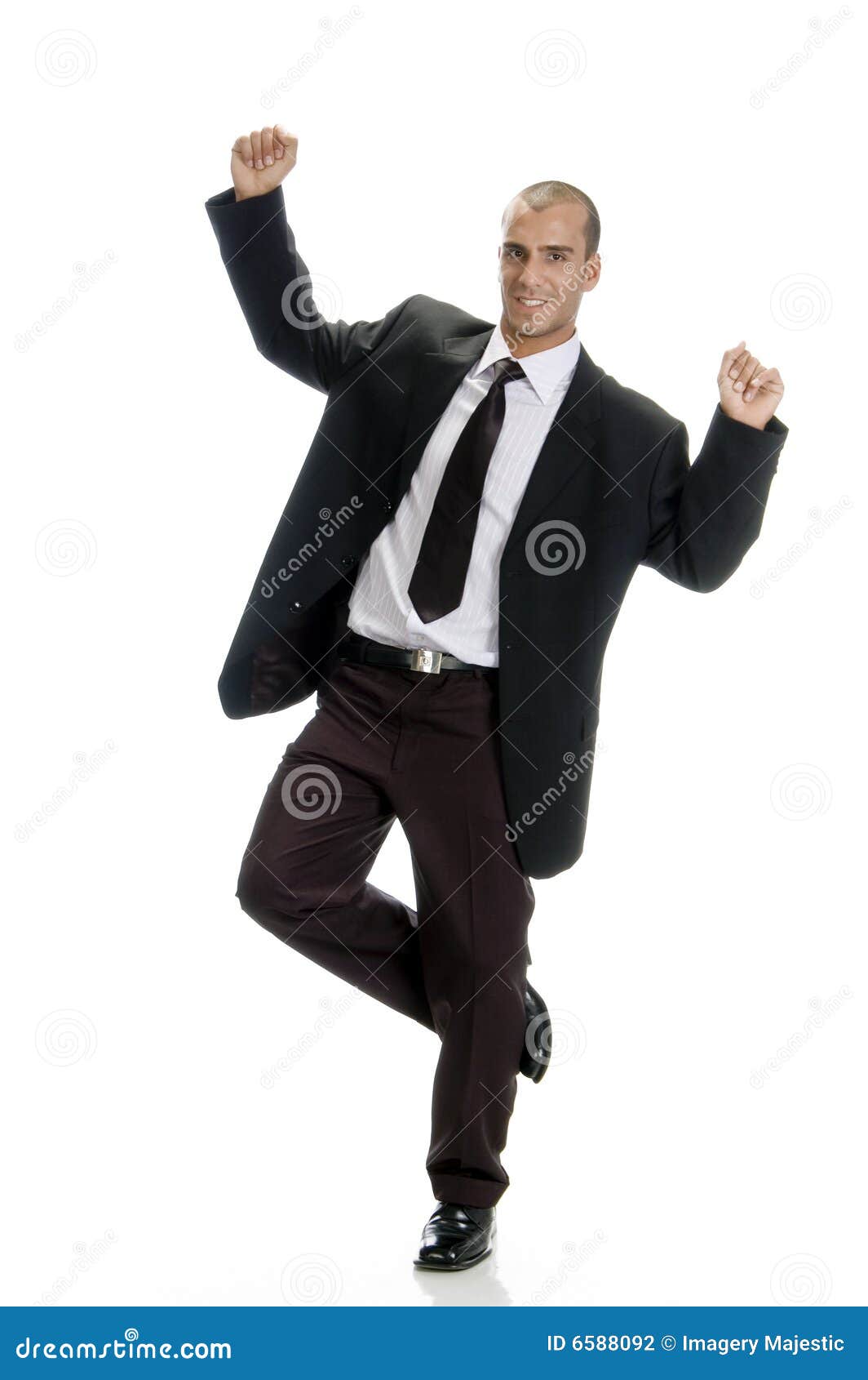 Happy successful man stock photo. Image of caucasian, indoors - 6588092