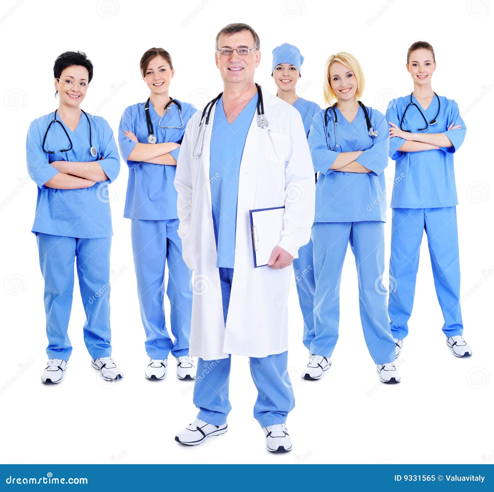 Happy Successful Team of Doctors Stock Image - Image of male ...