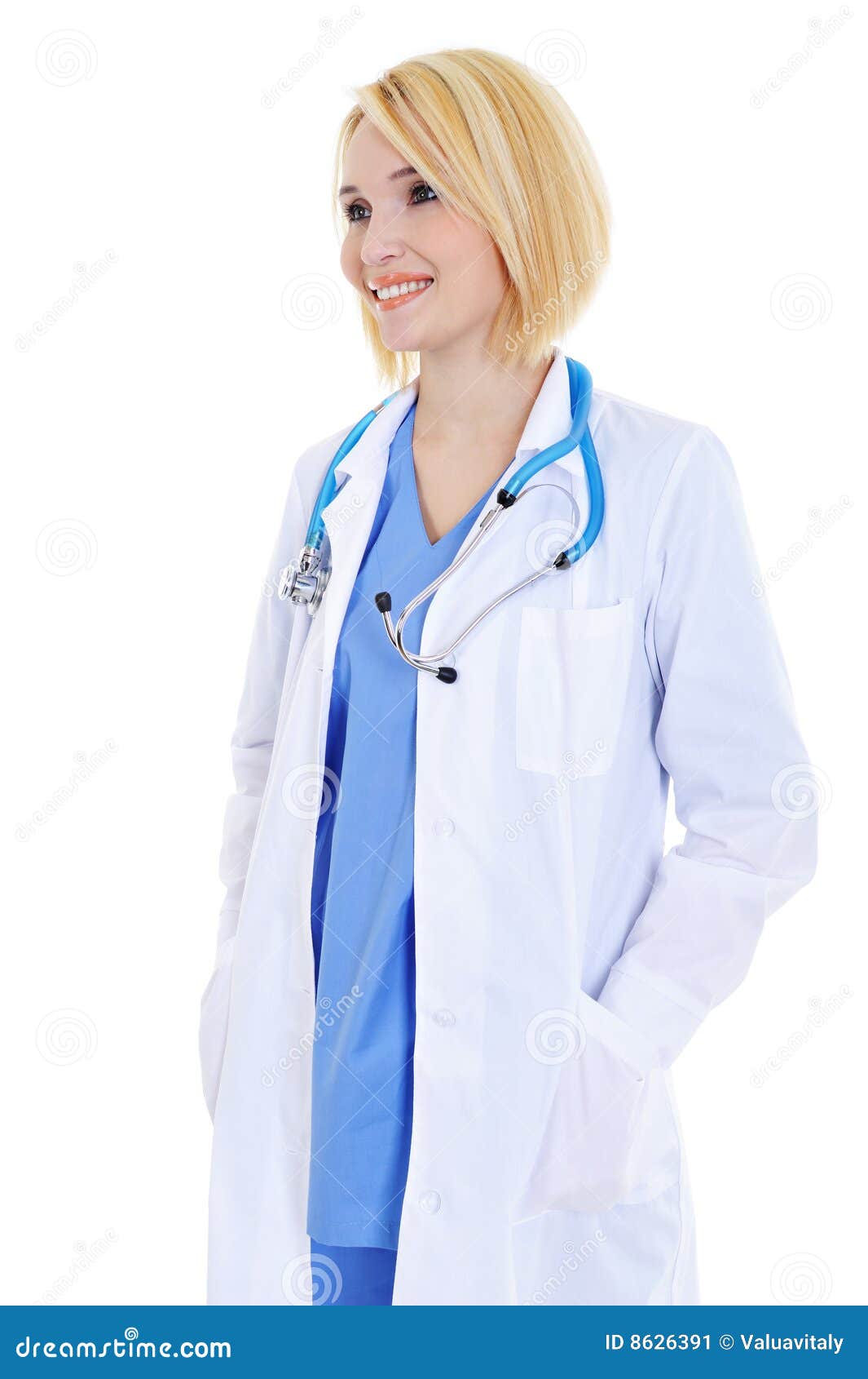 Happy Successful Young Female Doctor Stock Image - Image of healthy ...