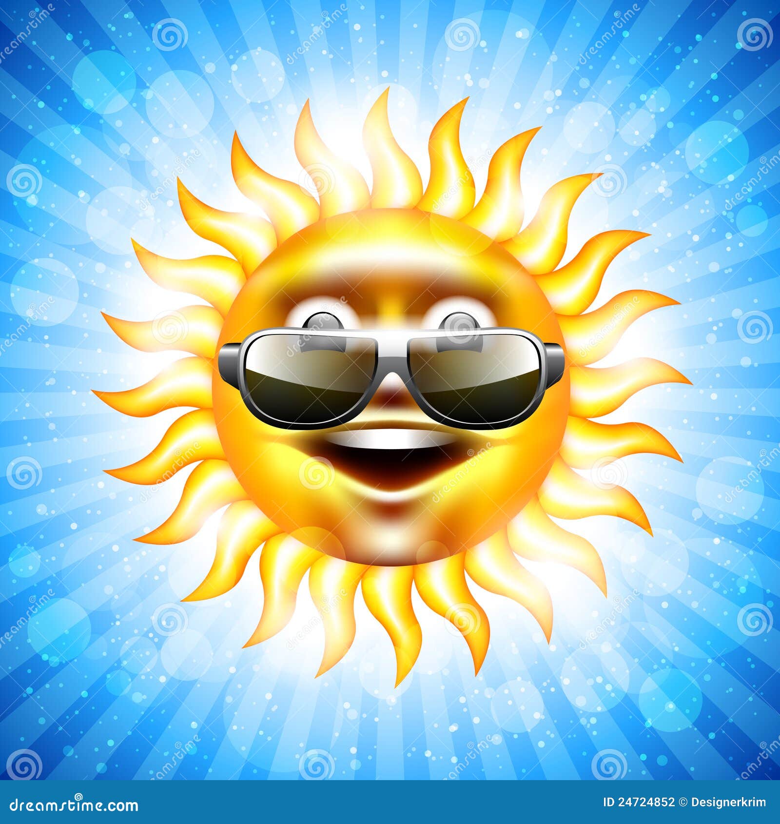 Happy summer stock vector. Illustration of cheerful, glowing - 24724852