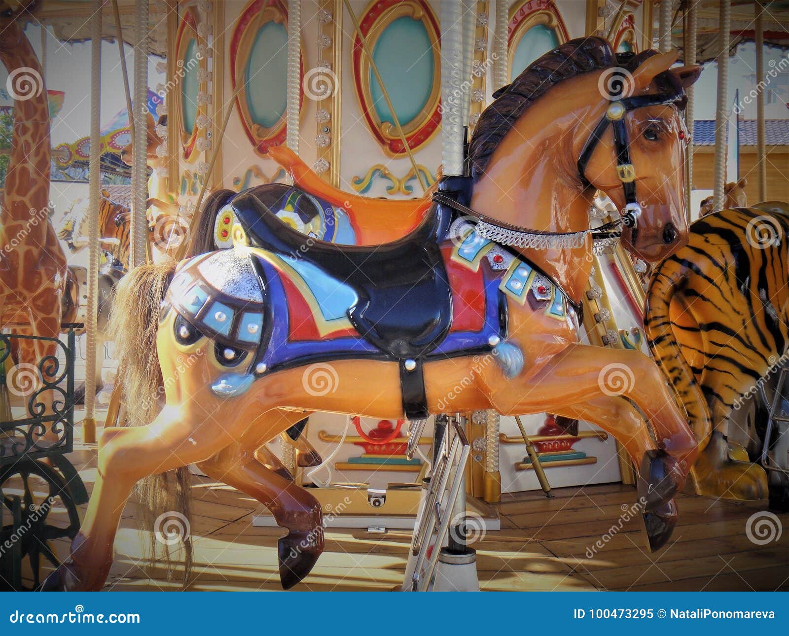 Carousel stock image. Image of carousel, play, commercial - 100473295