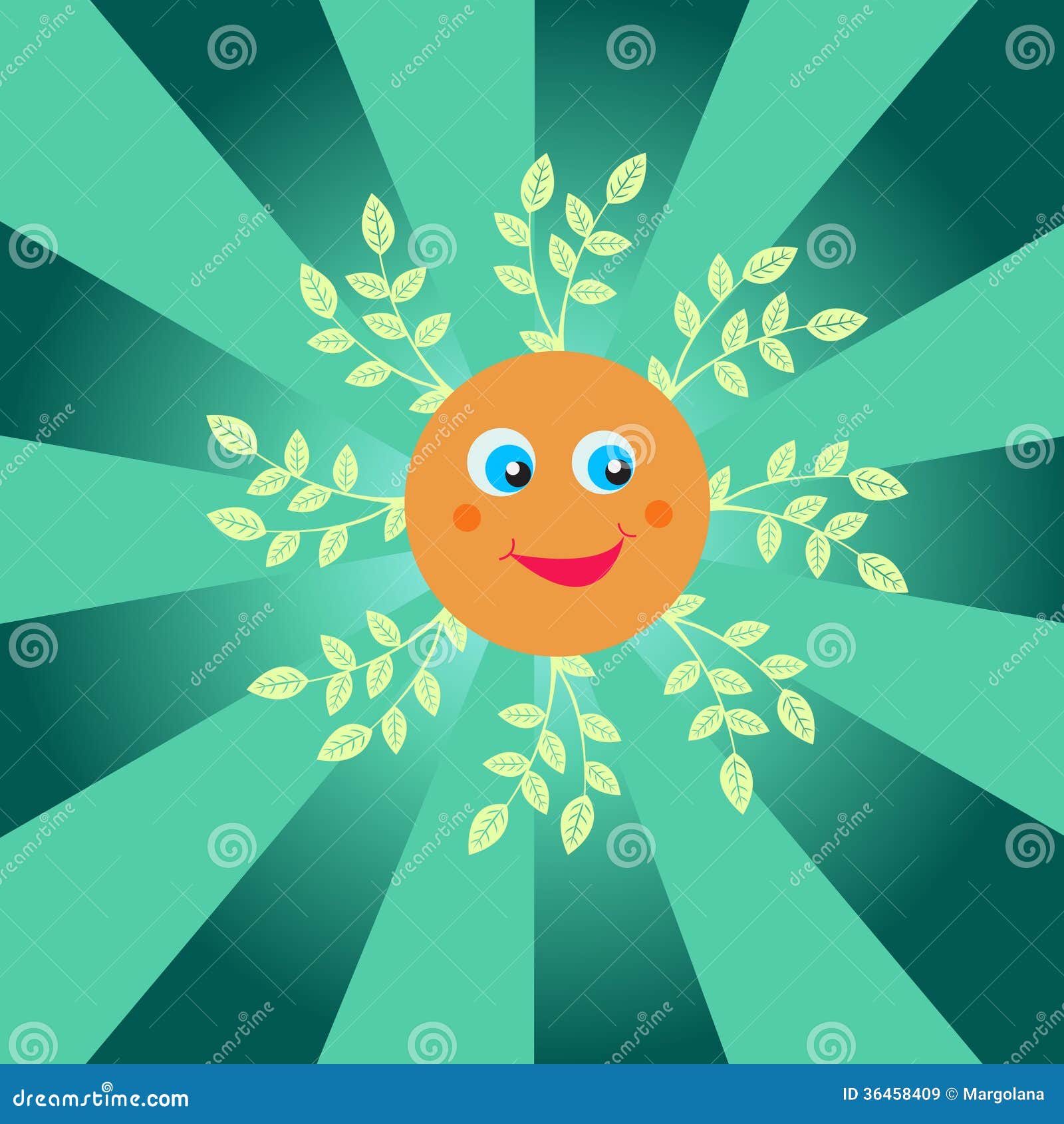 Happy summer sun stock vector. Illustration of sunbeam - 36458409