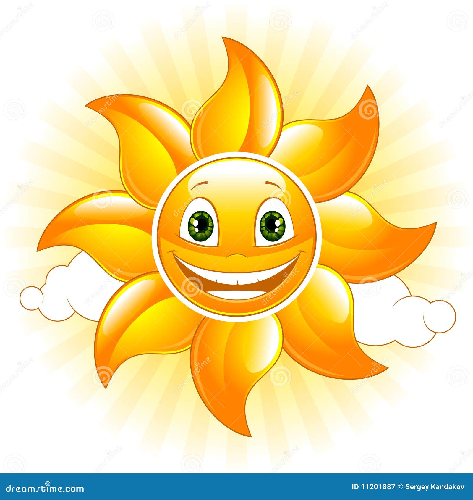 Happy sun stock vector. Illustration of peace, symbol - 11201887
