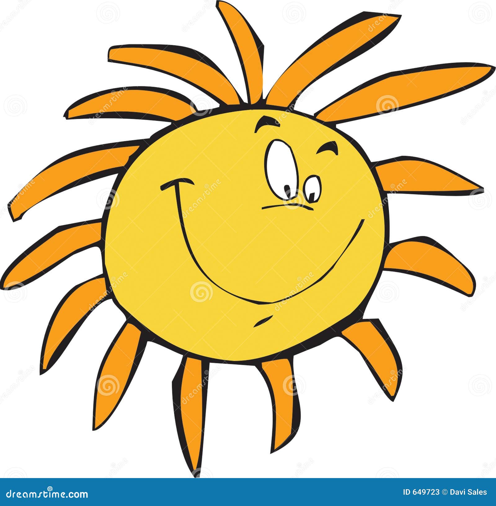 Happy sun stock vector. Illustration of light, beach, flame - 649723