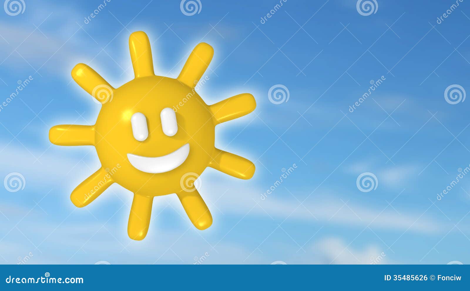 Happy sun stock illustration. Illustration of hand, nature - 35485626