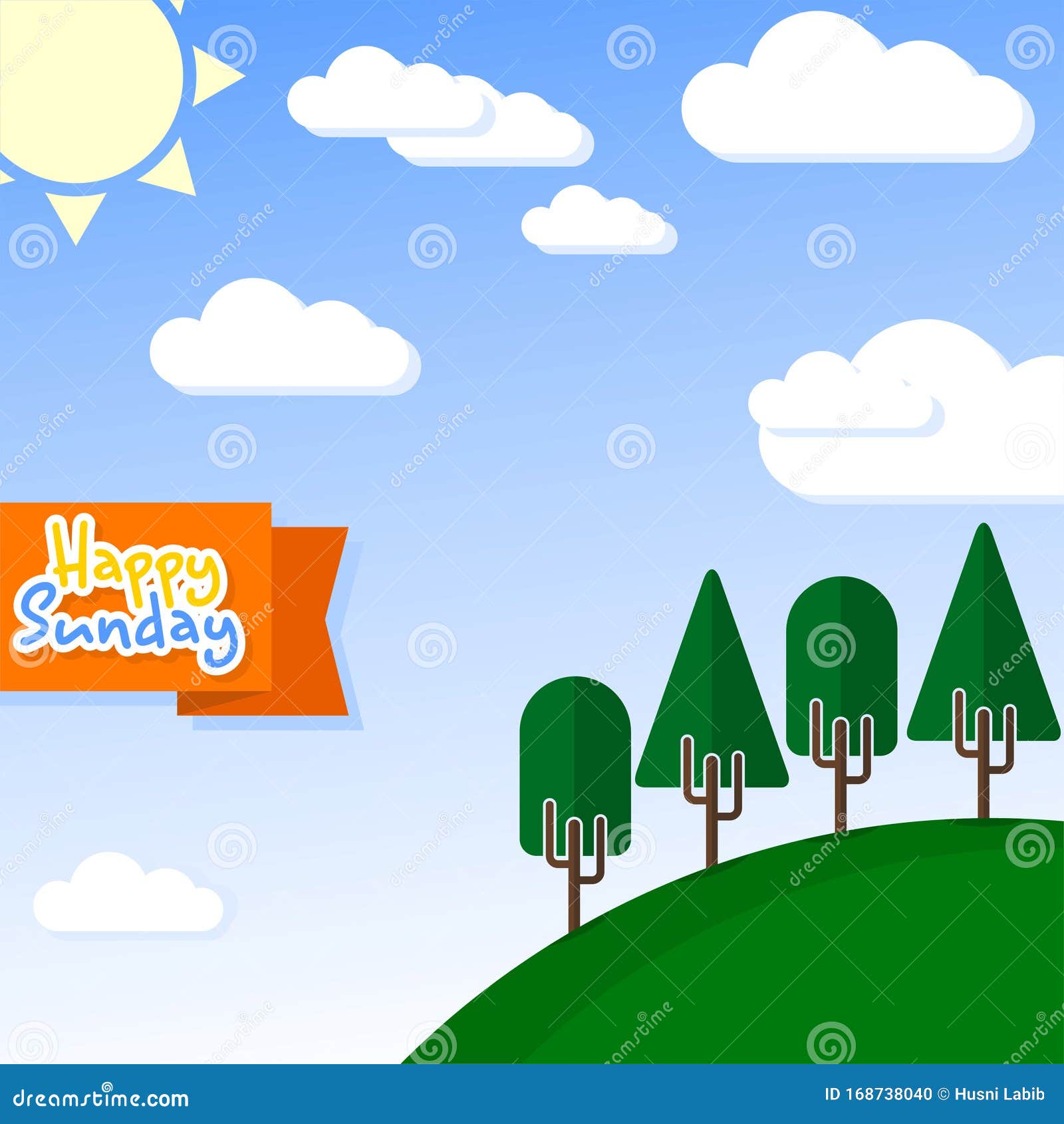 Happy Sun Day Vector Design Stock Vector - Illustration of vector ...