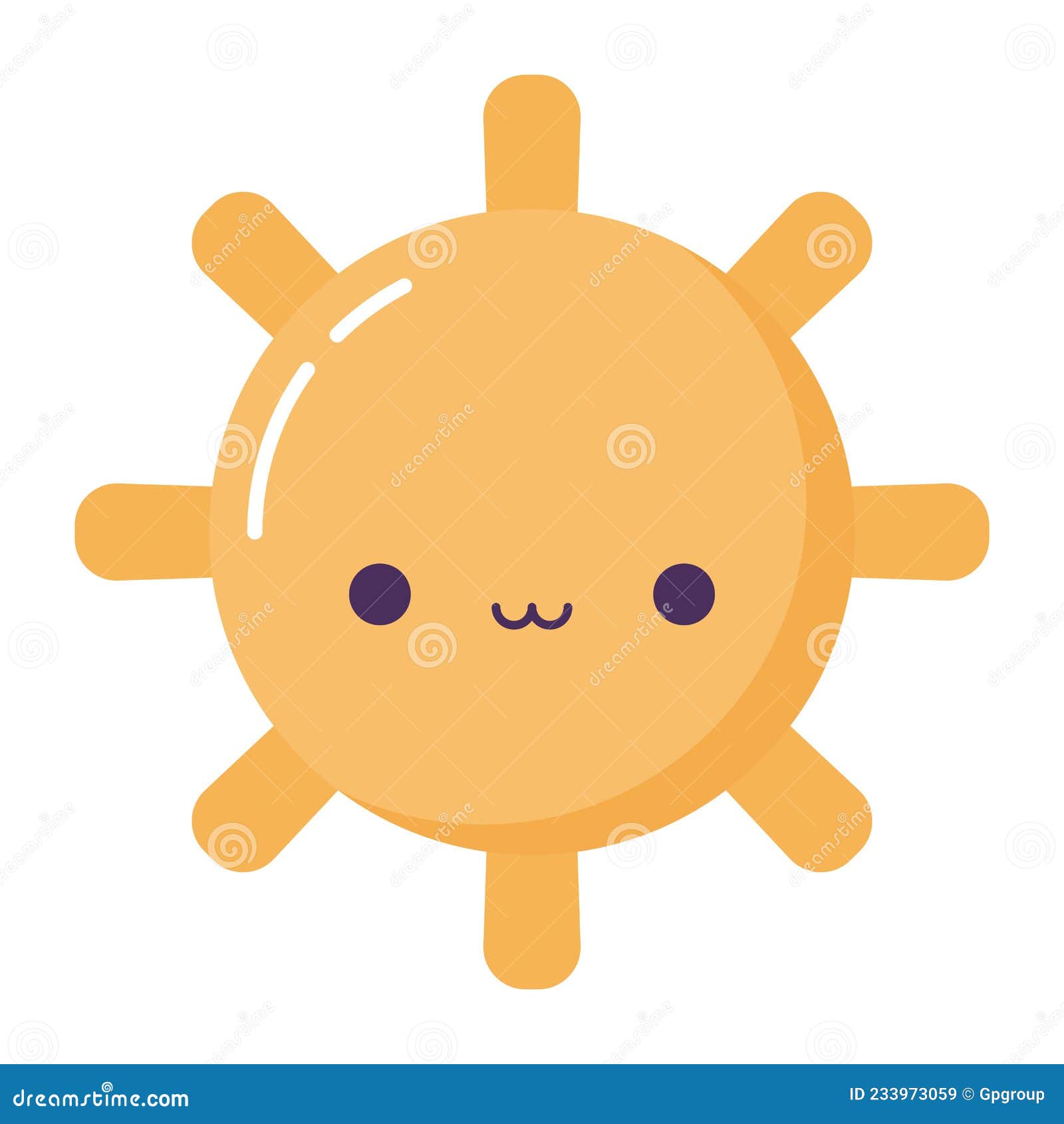 Happy sun design stock vector. Illustration of weather - 233973059