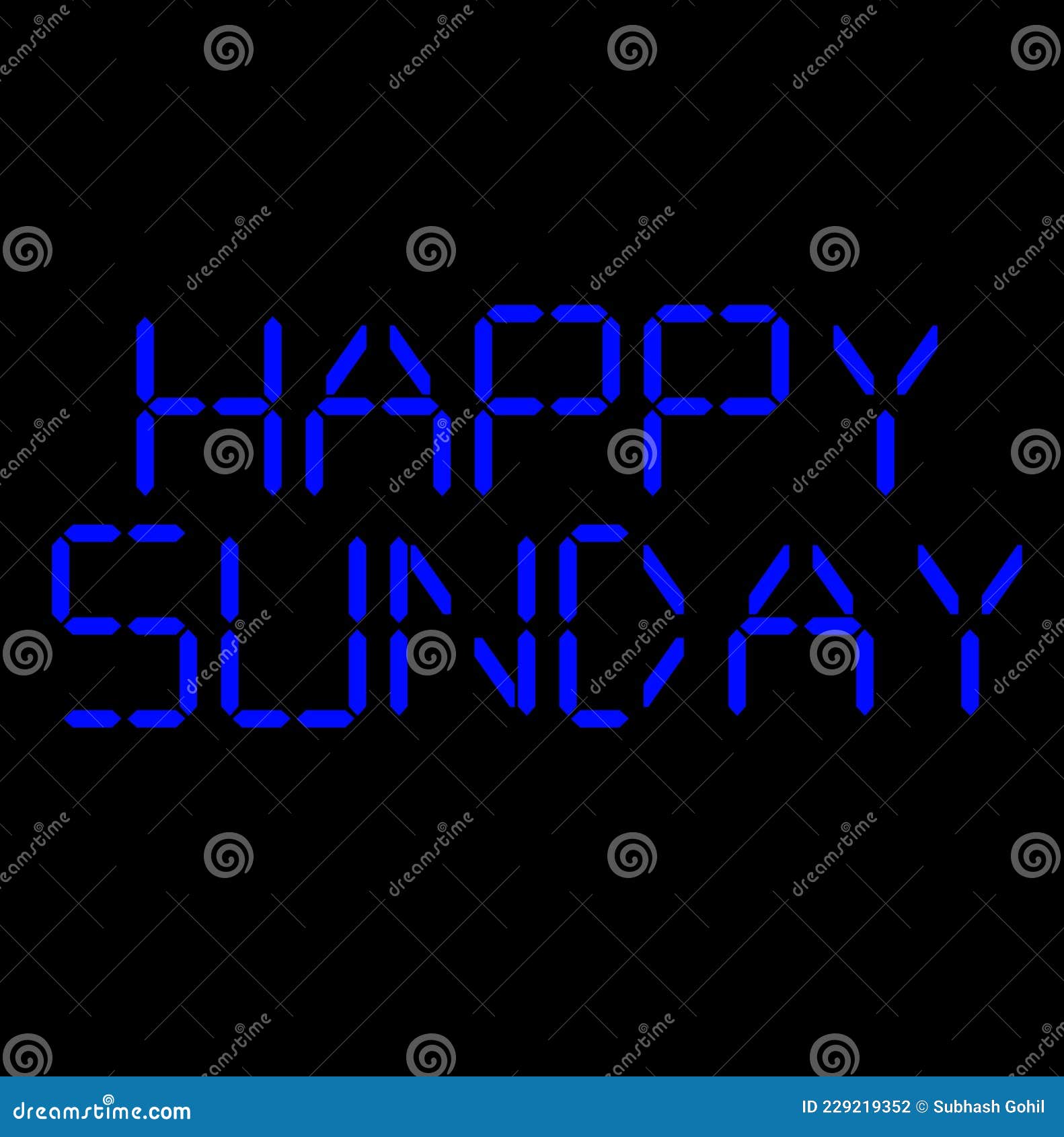 Happy Sunday Design Background Stock Illustration - Illustration of ...