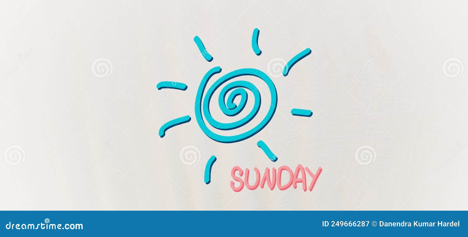 Happy Sunday sticker. stock illustration. Illustration of line - 249666287