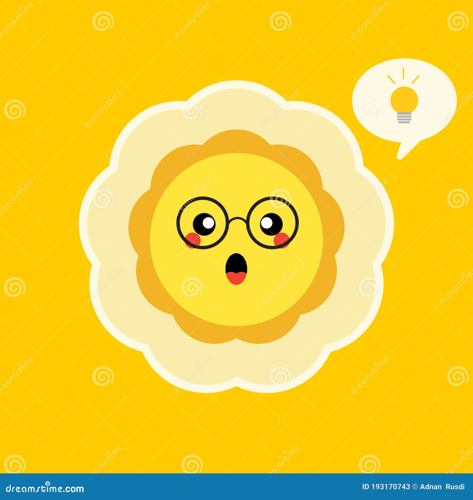 Happy Sunflower Character Mascot Flat Design Vector Illustration Stock ...