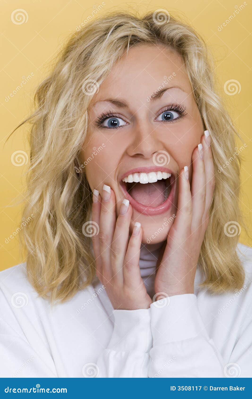 Happy Surprise stock image. Image of happy, portrait, attractive - 3508117