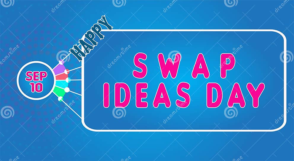 Happy Swap Ideas Day, September 10. Calendar of September Text Effect ...