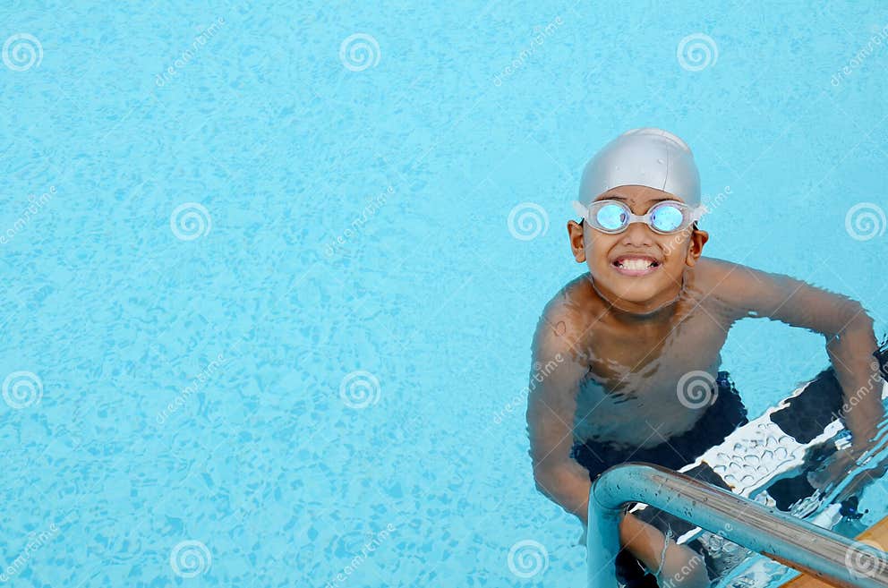 Happy swimmer stock image. Image of athlete, goggles - 26236223