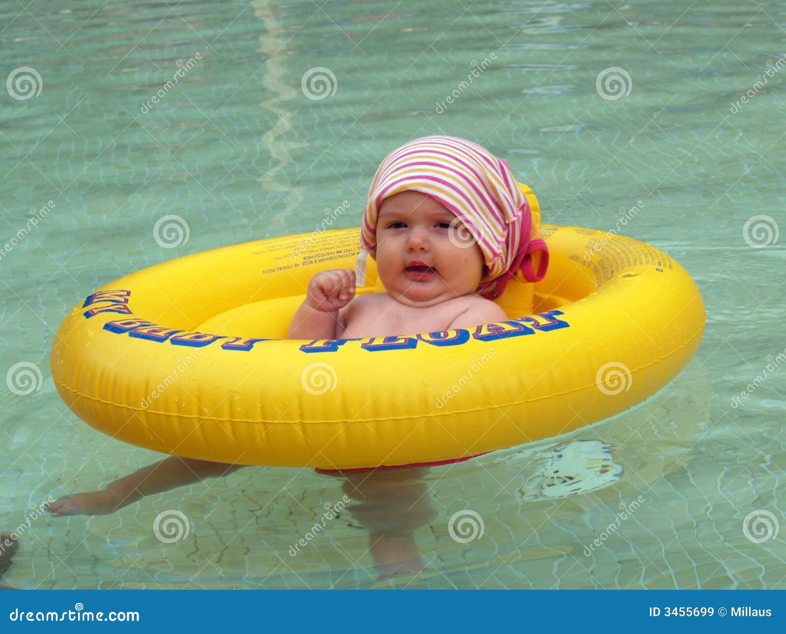HAPPY SWIMMING POOL MOMENT stock image. Image of female - 3455699
