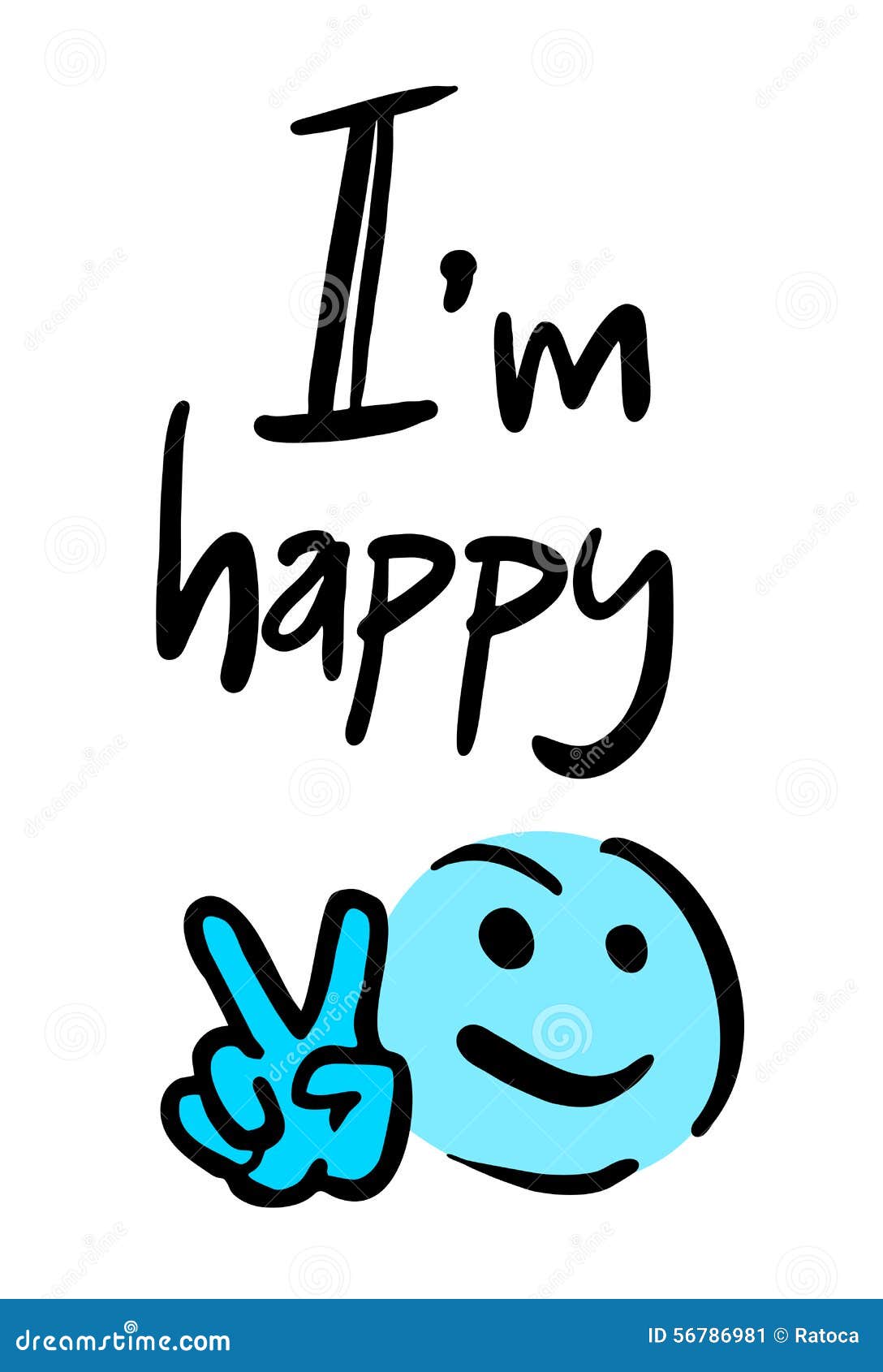 Happy symbol stock vector. Illustration of drawing, dating - 56786981