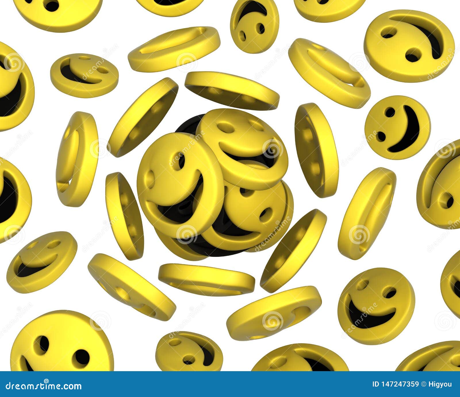 Happy Symbols Scatter stock illustration. Illustration of positive ...