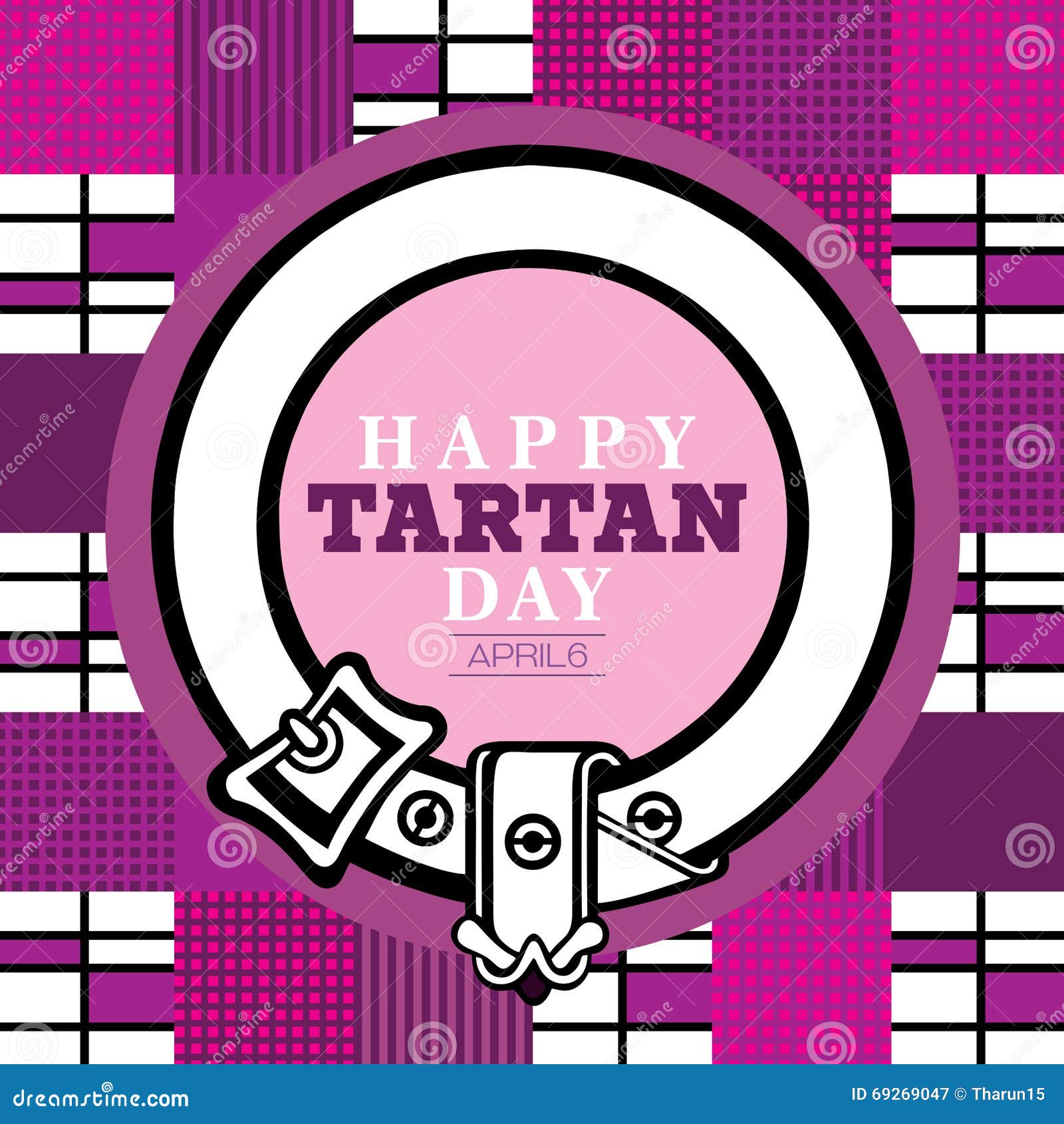 Happy Tartan day stock illustration. Illustration of culture - 69269047