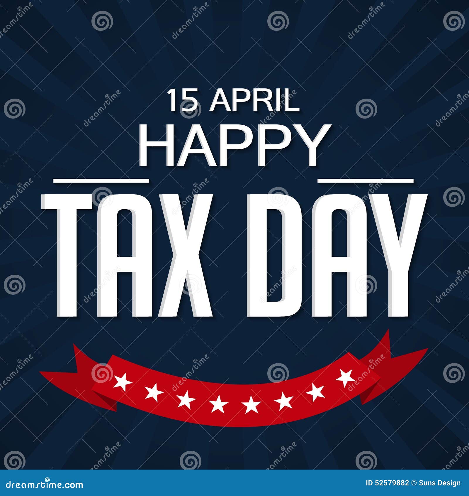 Happy Tax Day. stock illustration. Illustration of april - 52579882