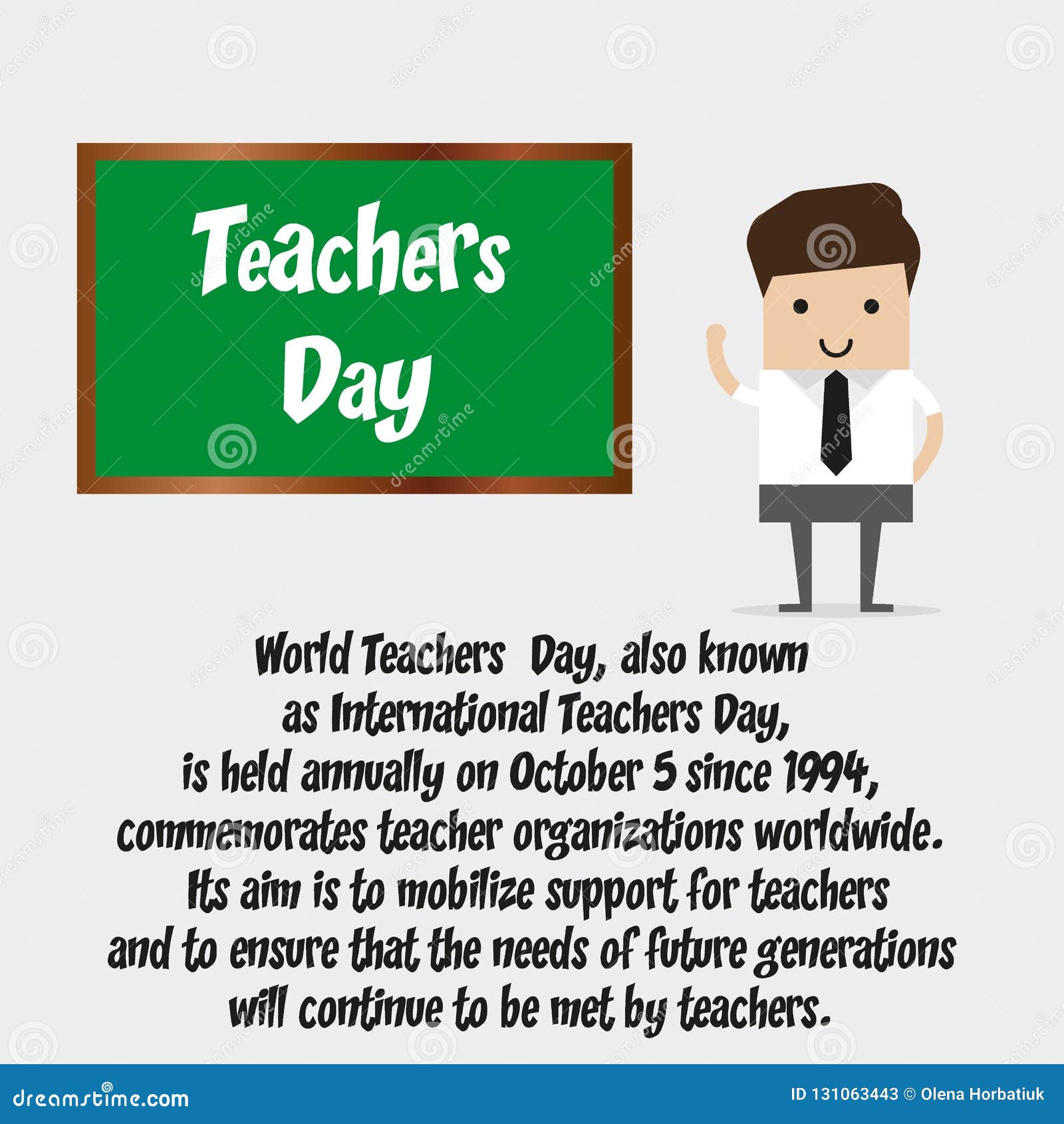 Happy Teacher`s Day. a Kind Teacher Stands at the Blackboard Stock ... Happy Teacher`s Day. a Kind Teacher Stands at the Blackboard Stock ...