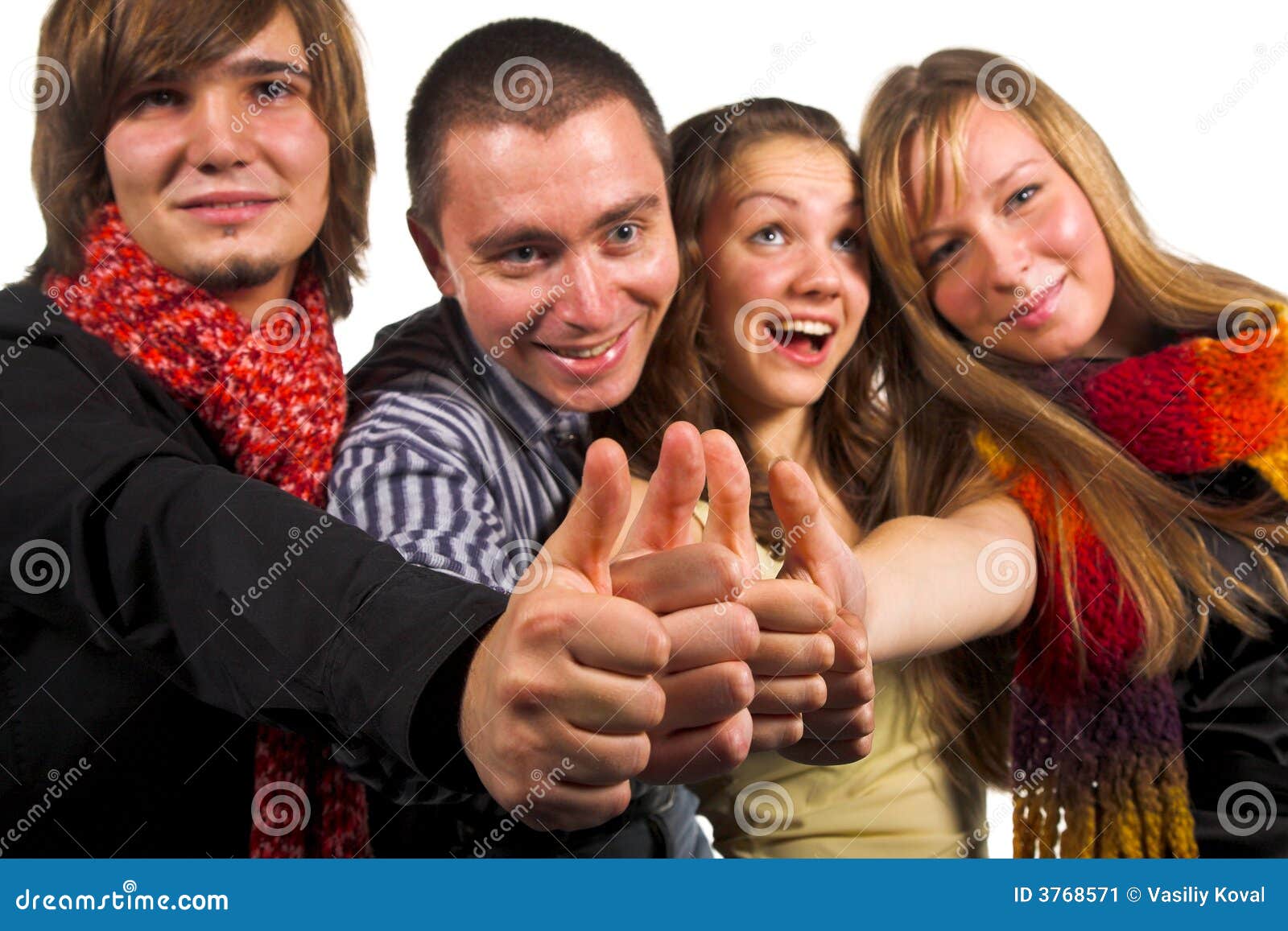 Happy team stock image. Image of studio, cheerful, look - 3768571