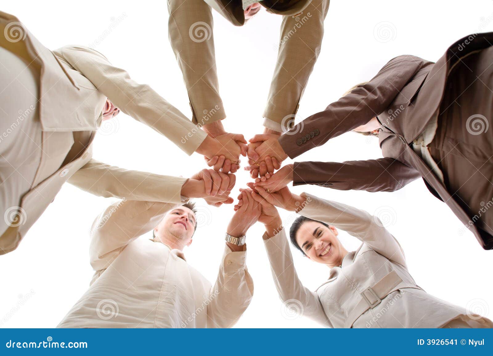 Happy Team stock image. Image of businessman, five, joined - 3926541